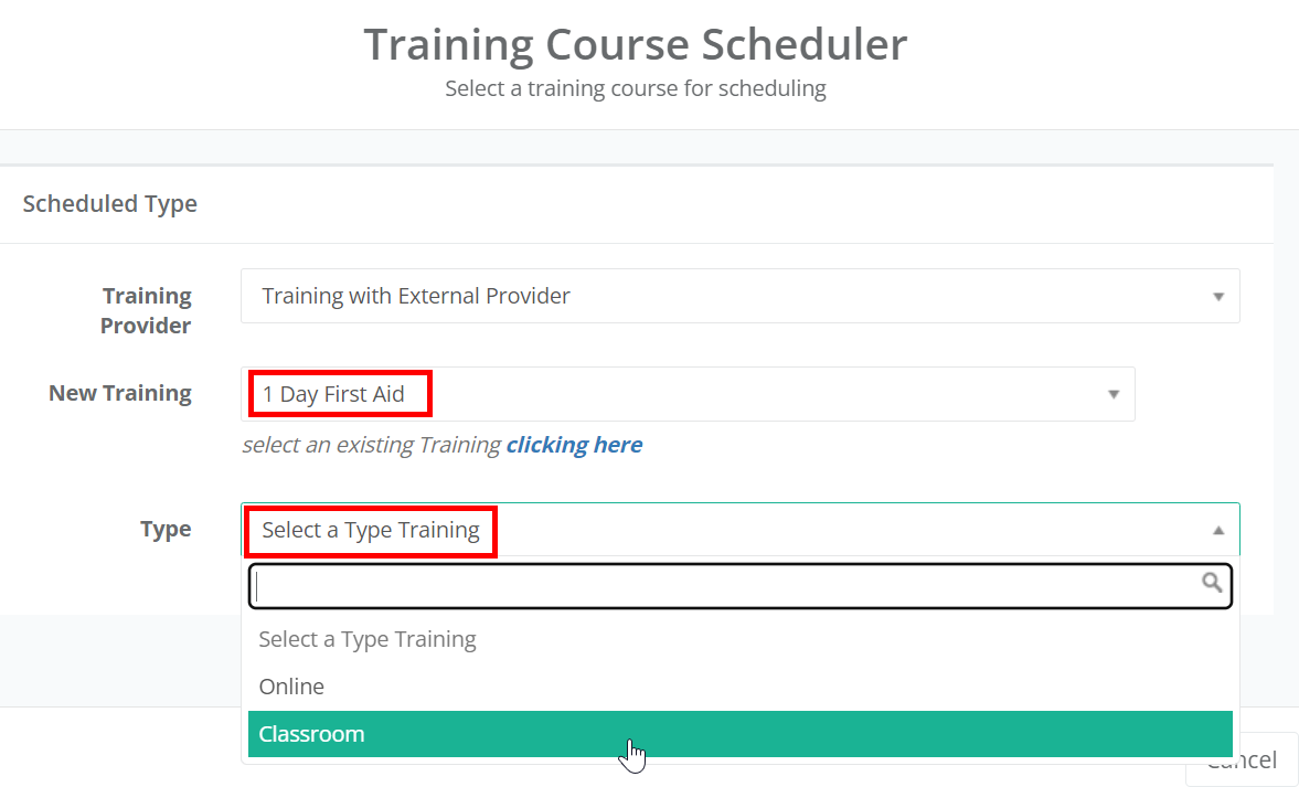 How to Schedule and Complete Training with an External Training Provider