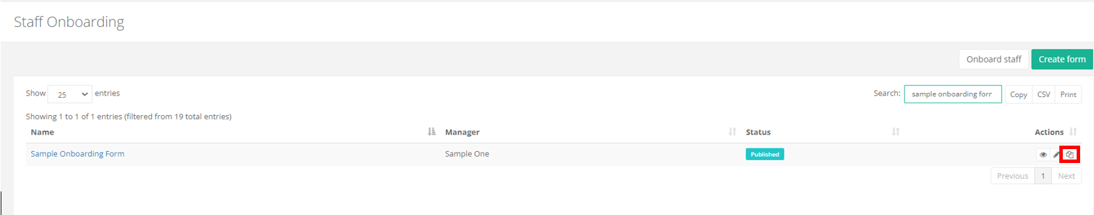How do I clone an Onboarding Form?